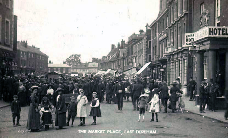 East Dereham Market town heritage photographs of Street scenes